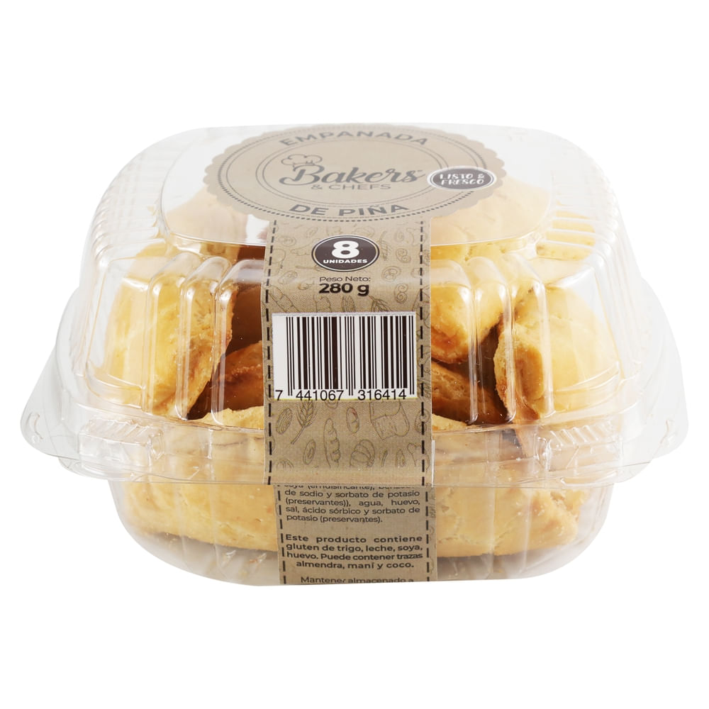 Comprar Empanada Bakers & Chefs, Piña 8 unidades -280 gr | Walmart ...