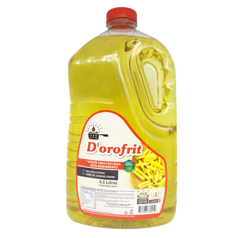 Comprar Aceite Para Frituras Dorofrit 4500ml | Walmart Costa Rica