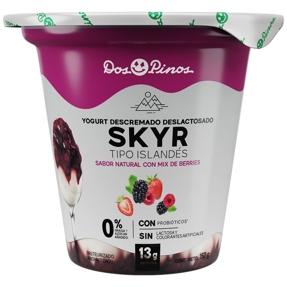 Comprar Yogurt Dos Pinos Skyr Berries - 150 g | Walmart Costa Rica ...