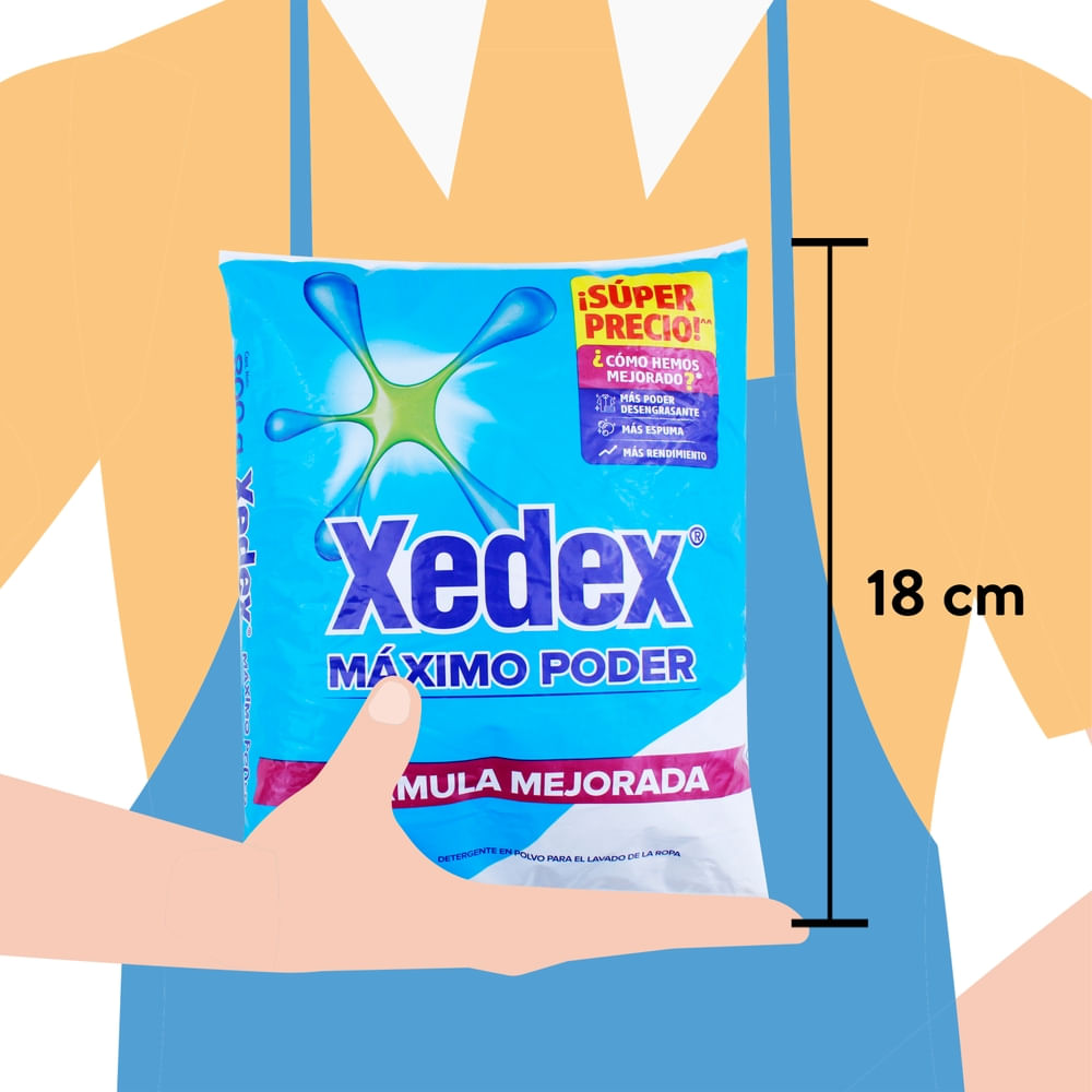 Comprar Detergente en Polvo Xedex Con Máximo Poder - 800 g | Walmart ...