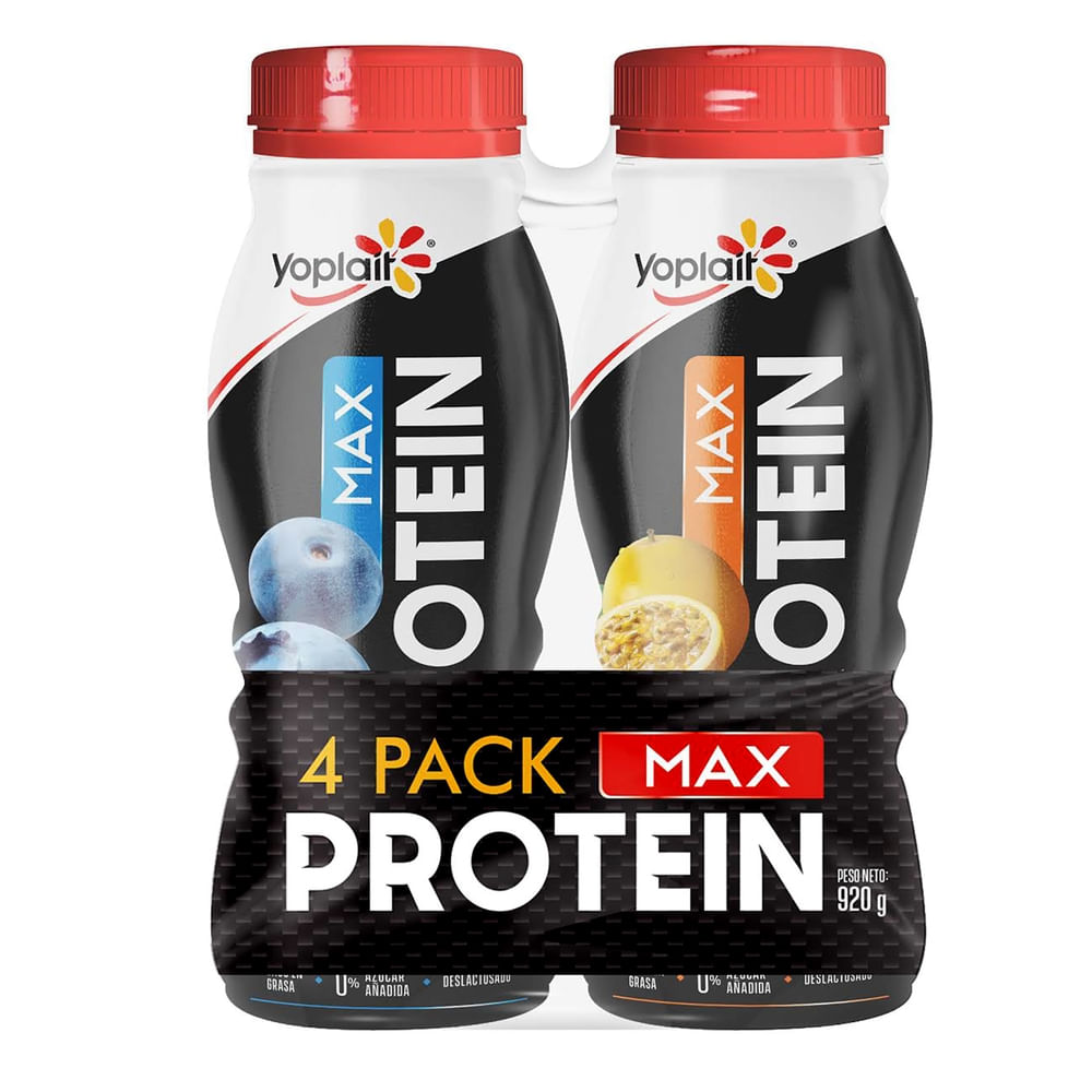 Comprar Yogurt Yoplait Max Protein Surtido, 0% Azúcar Añadida 4 Pack ...