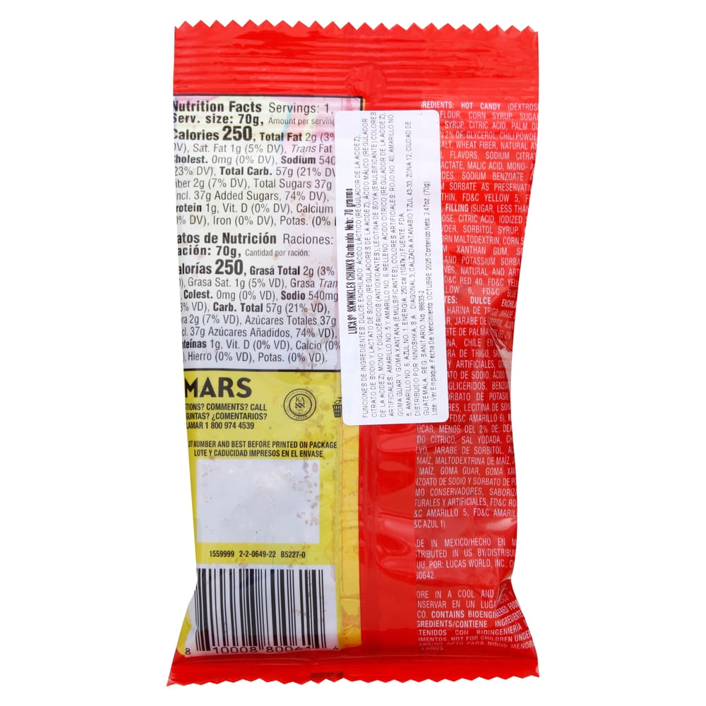 Comprar Dulce Enchilado Skwinkles Chunks 70gr | Walmart Costa Rica ...