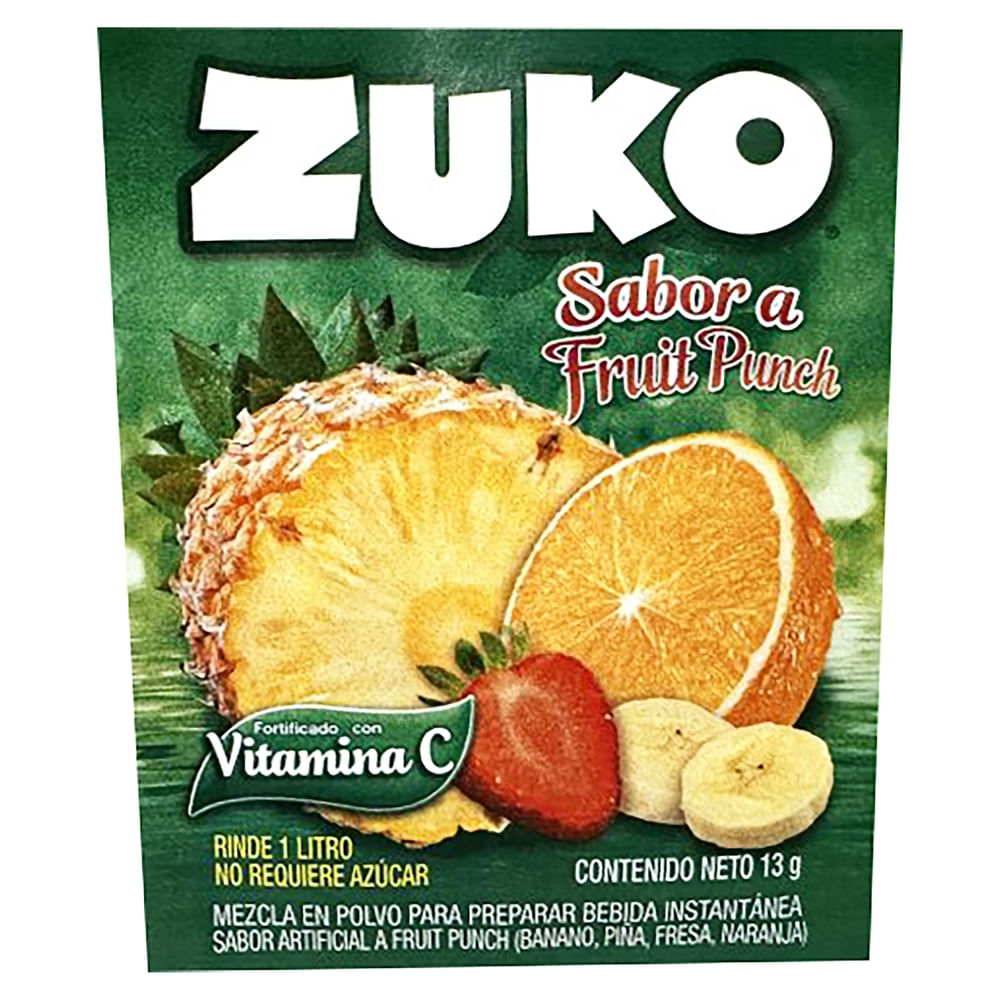 Comprar Bebida Instantánea Zuko Fruit Punch - 13 g | Walmart Costa Rica ...