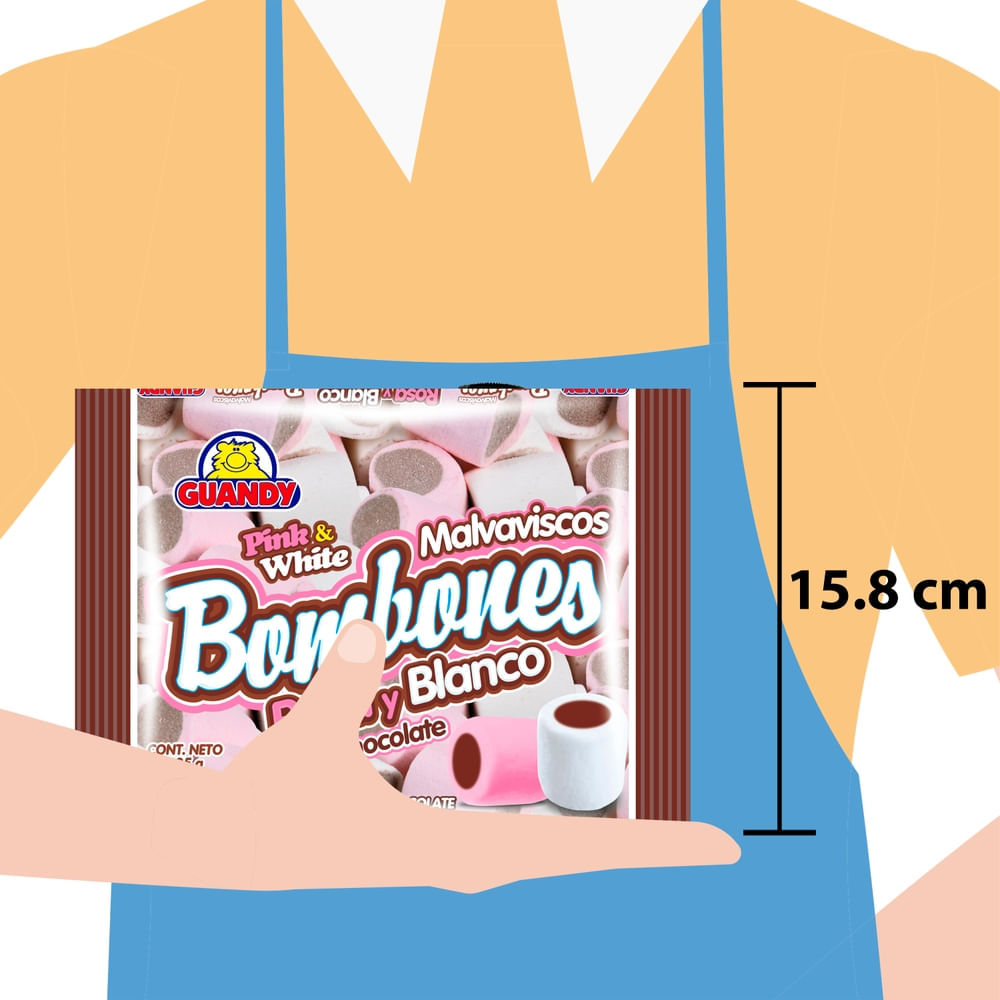 Comprar Malvaviscos Guandy Rosa y blanco chocolate - 225 g | Walmart ...