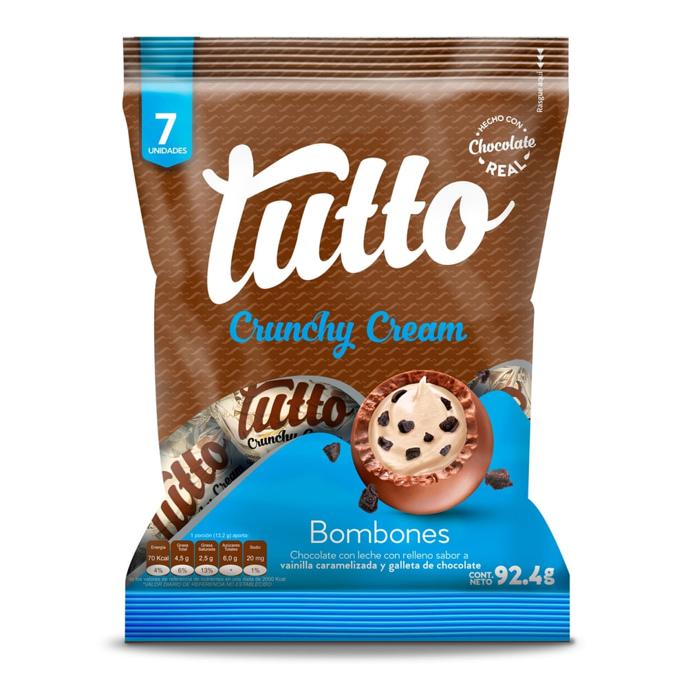 Comprar Chocolate Tutto crunchy cream - 104 g | Walmart Costa Rica ...