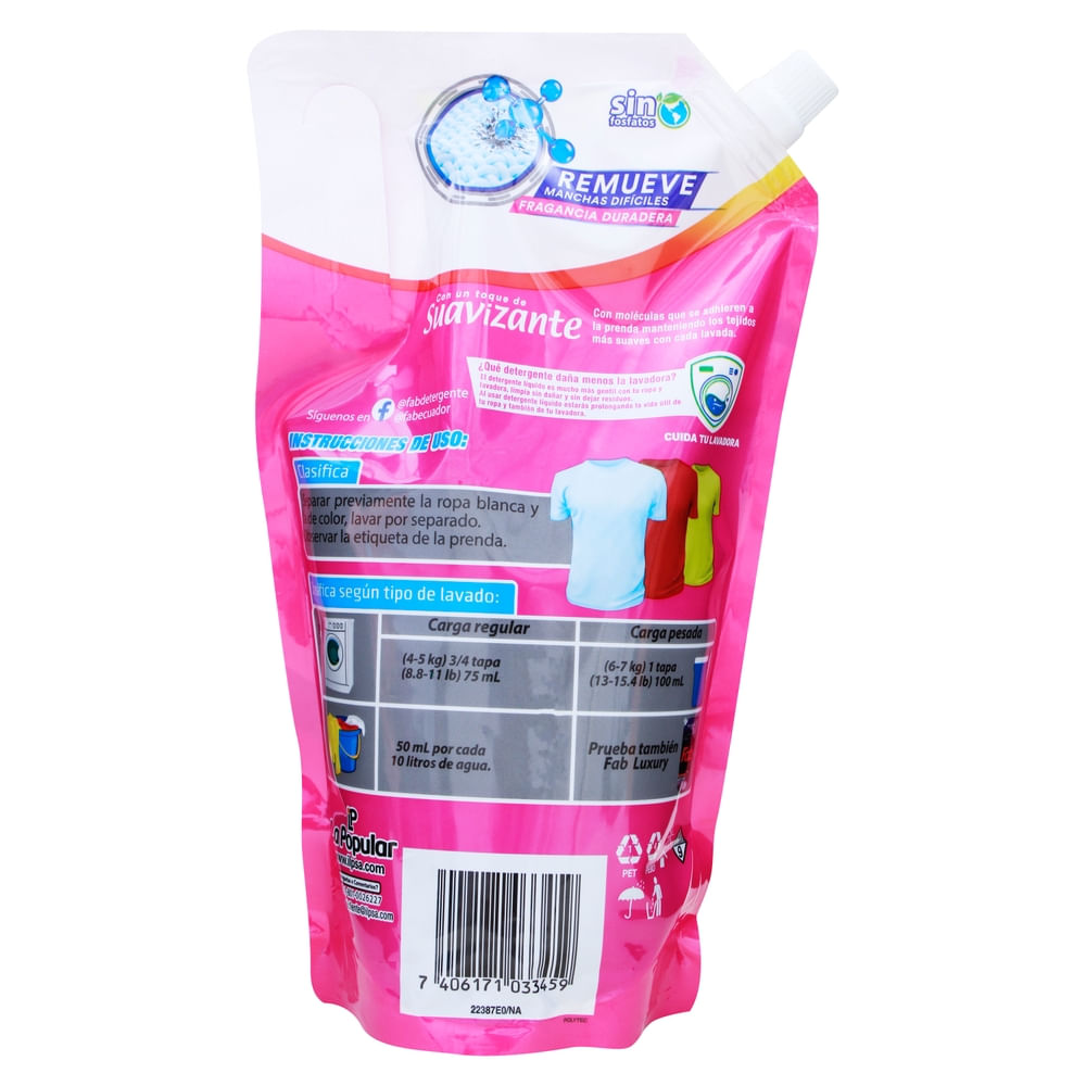 Comprar Det Liq Fab Toque Suavizante 900ml Dp | Walmart Costa Rica ...