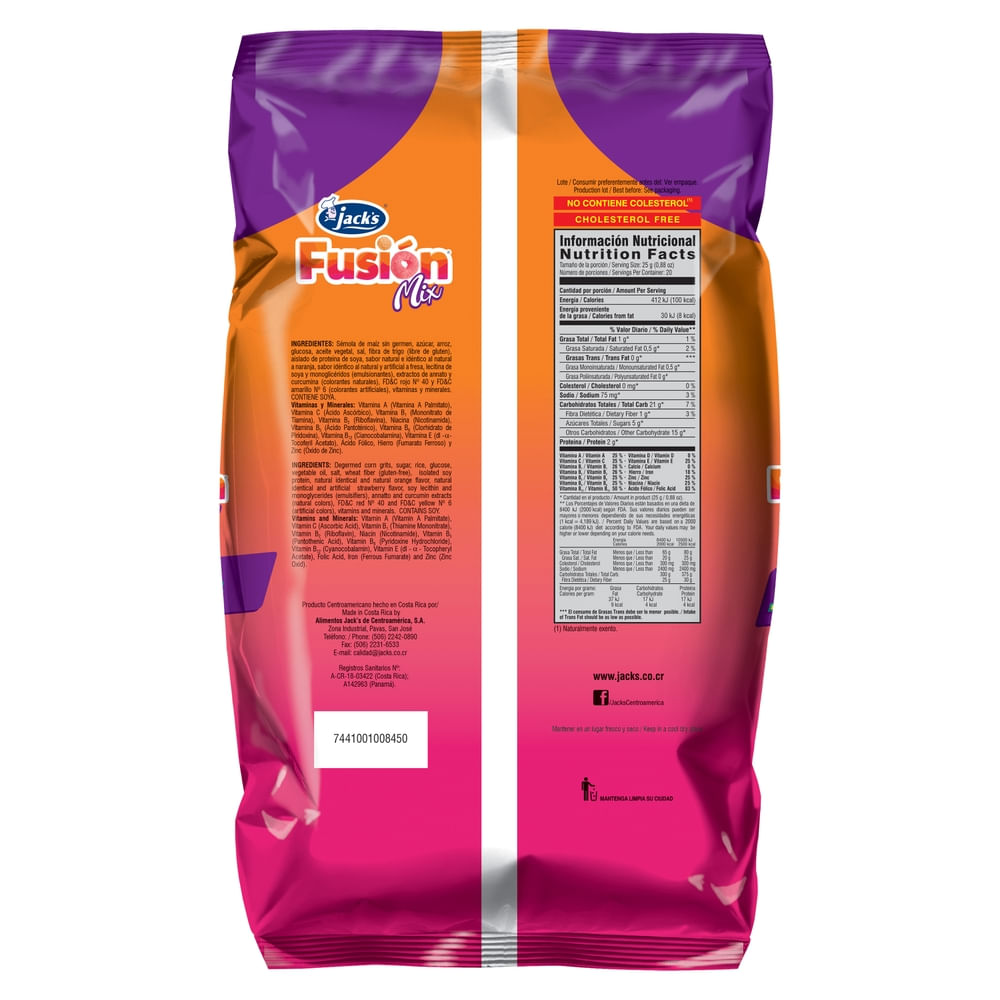 Comprar Cereal Fusion Mix Jack´S - 500Grs | Walmart Costa Rica ...