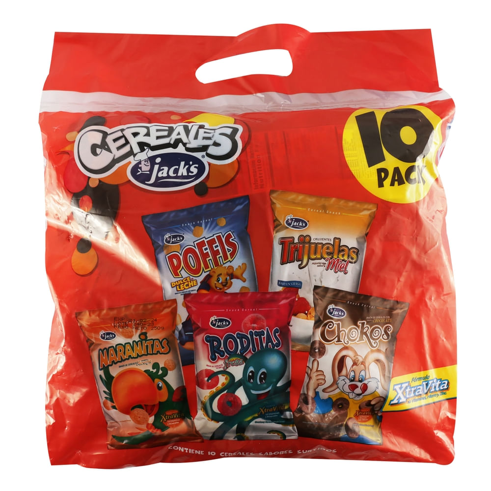Comprar 10 Pack Cereal Jacks Surtido -250gr | Walmart Costa Rica ...