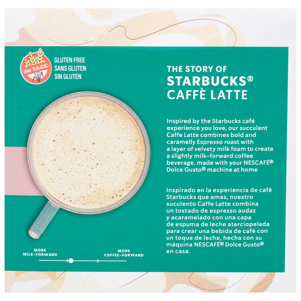 ComprarCafé Starbucks By Nescafé Dolce Gusto Caffe Latte 12 Cápsulas ...