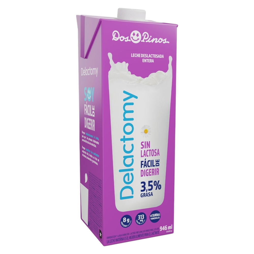 Comprar Leche Dos Pinos Delactomy Entera - 946 ml | Walmart Costa Rica ...