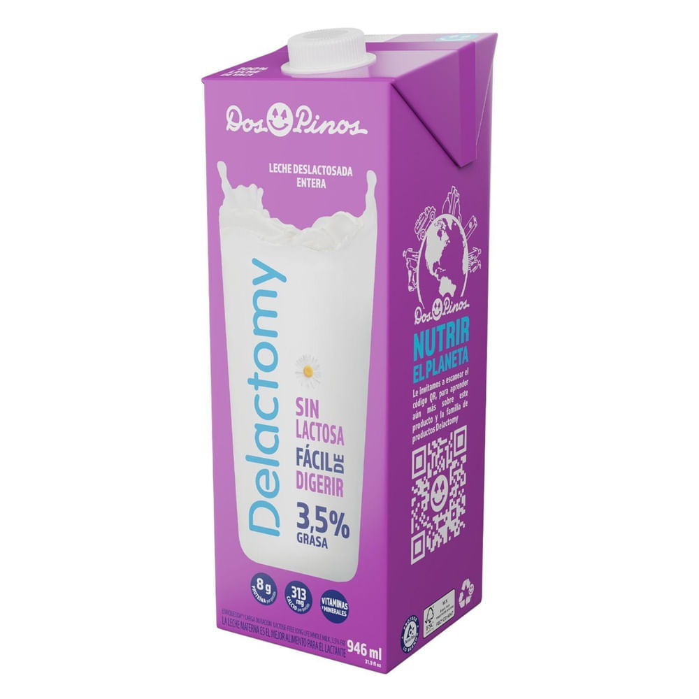Comprar Leche Dos Pinos Delactomy Entera - 946 ml | Walmart Costa Rica ...