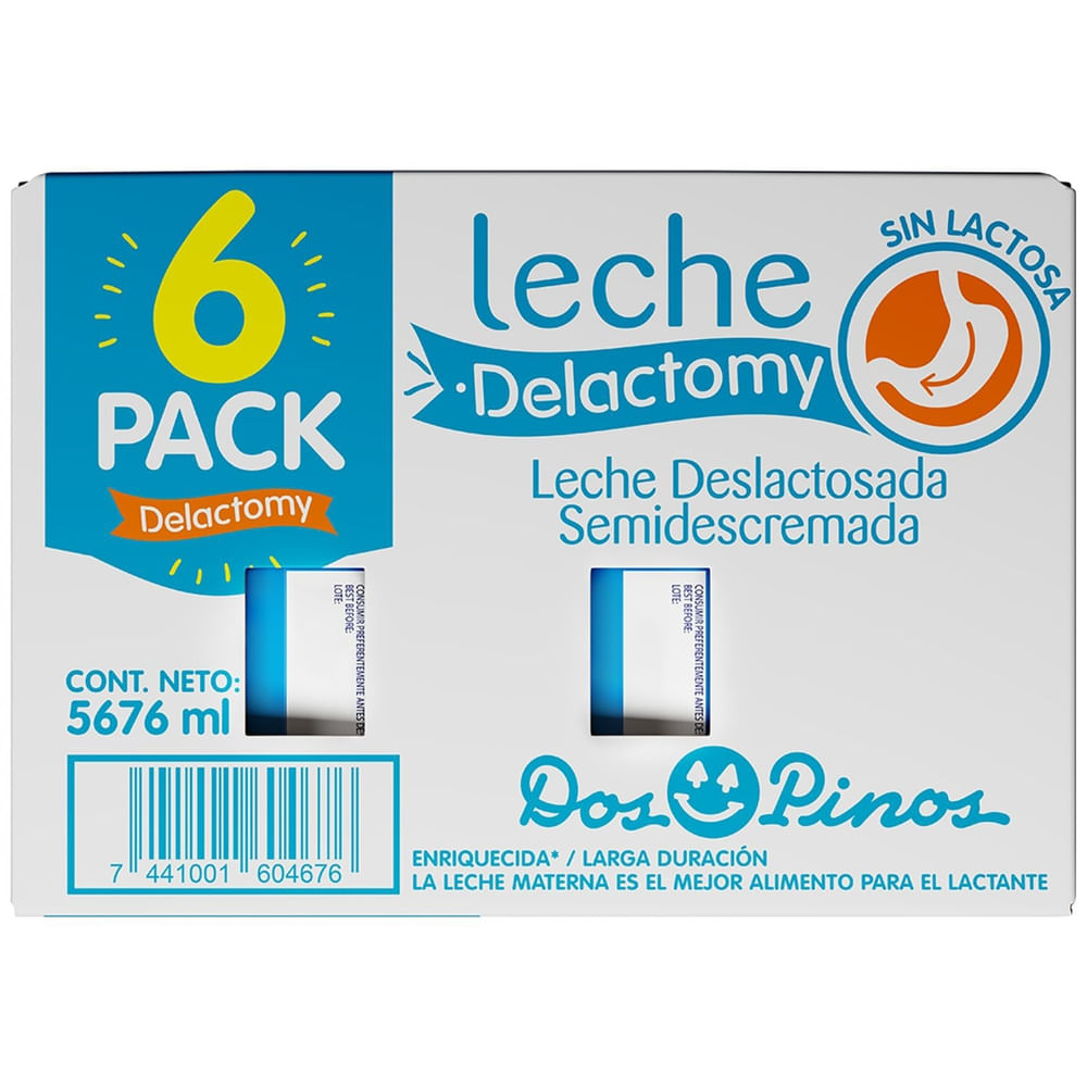 Comprar Leche Dos Pinos Delactomy 6 Pack - 946ml | Walmart Costa Rica
