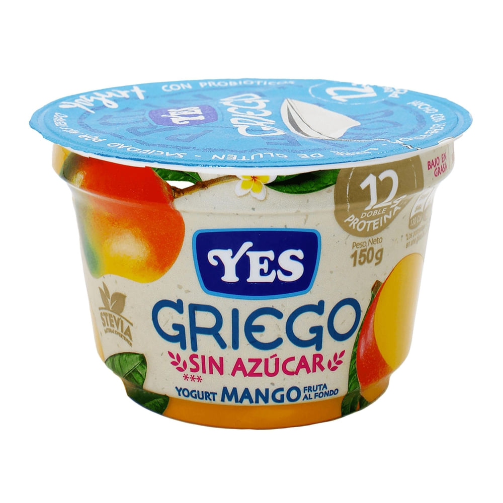 Comprar Yogurt Yes Griego Sabor Mango sin azúcar - 150 g | Walmart ...