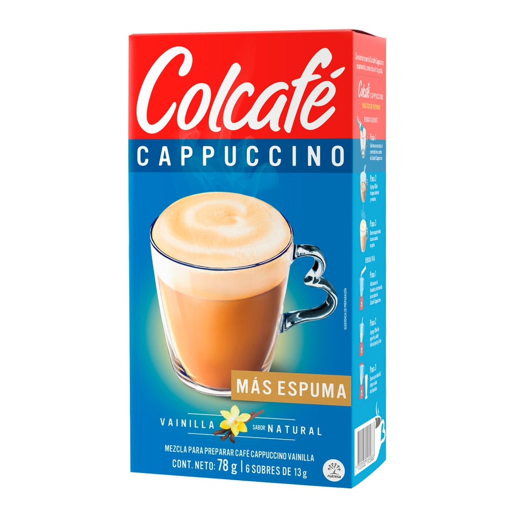 Comprar Café Marca Colcafé Cappuccino Sabor Vainilla - 78g | Walmart ...
