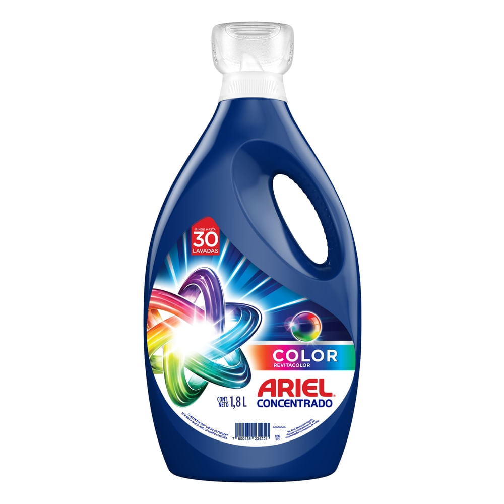 Comprar Detergente Líquido Ariel Color remueve manchas y cuida el color ...