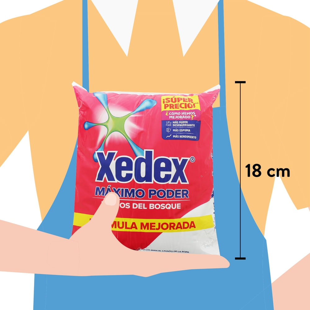 Comprar Detergente En Polvo Xedex Máximo Poder Frutos Del Bosque - 4500 ...