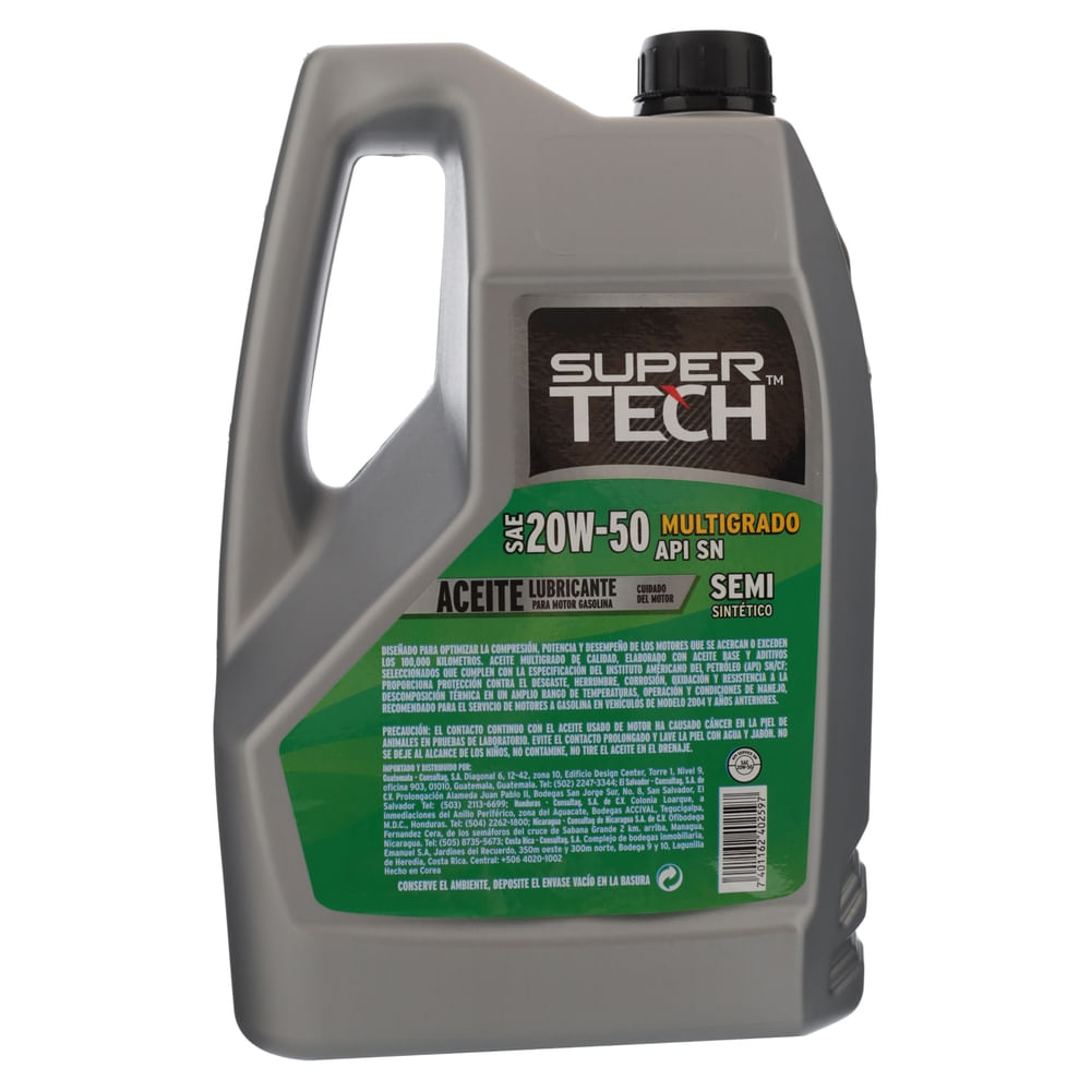 Comprar Aceite lubricante Super Tech multigrado 20w/50w - 4 L | Walmart ...