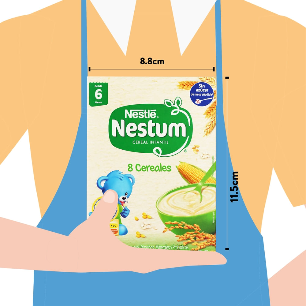 Cereal Nestlé Nestum Infantil 8 Cereales Caja - 200 g - Masxmenos ...