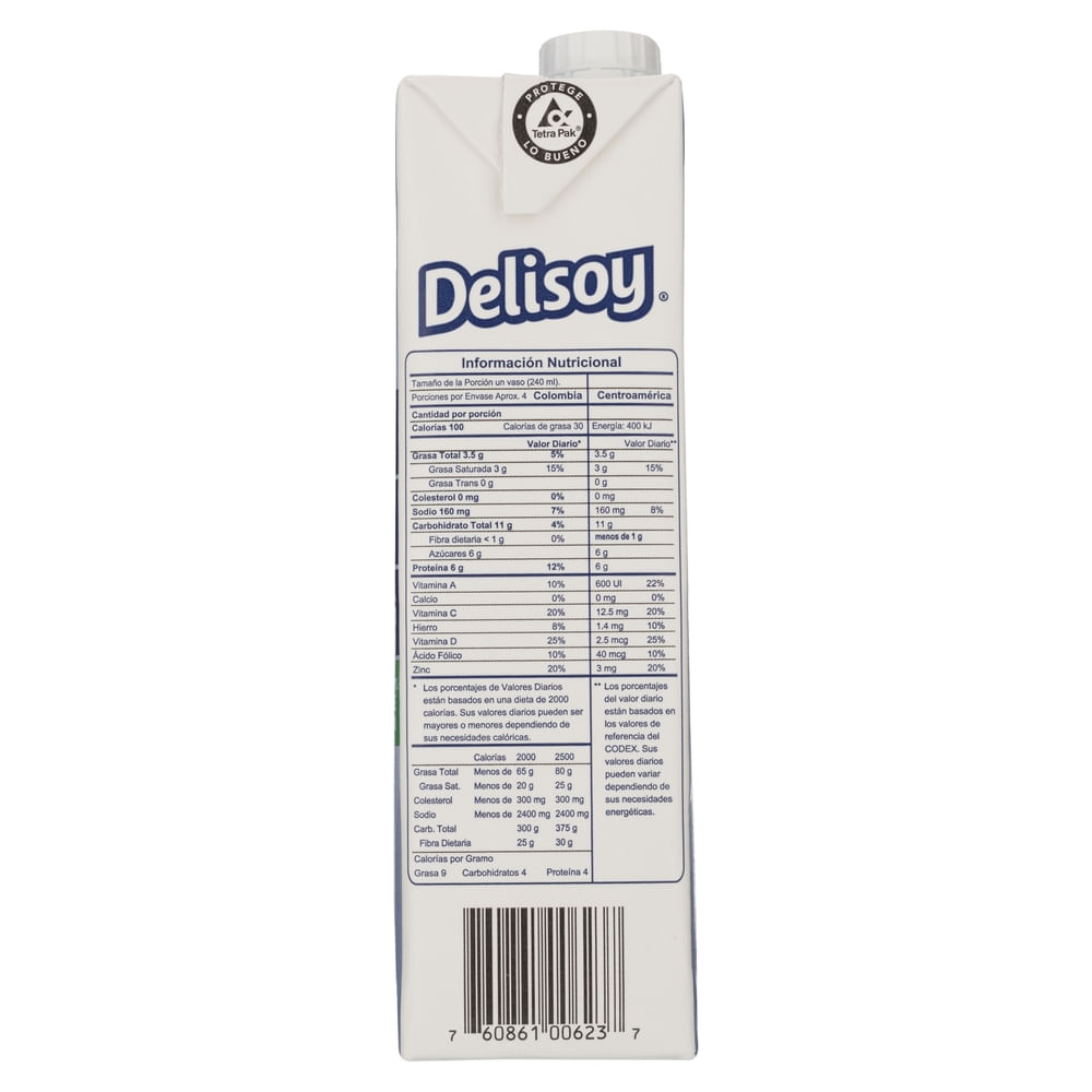 Comprar Bebida Delisoy UHT Soya -1000ml | Walmart Costa Rica