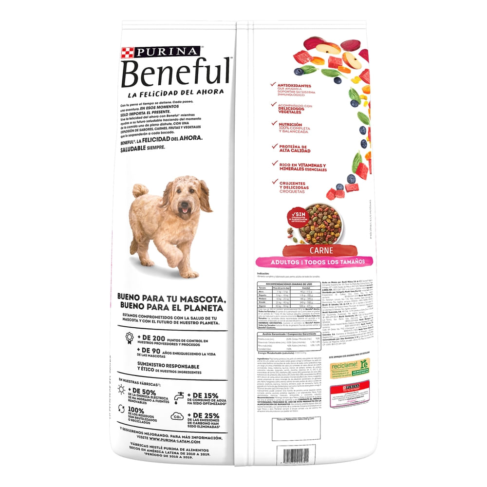 Alimento para perro adulto Beneful sabor carne - 10 kg - Walmart ...