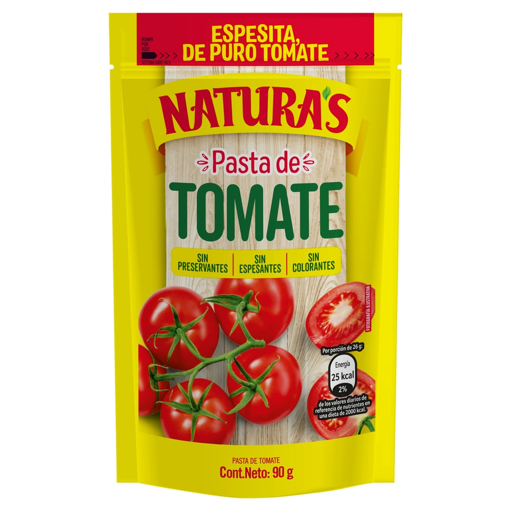 Comprar Pasta Tomate Naturas Tradicional - 90 g | Walmart Costa Rica ...