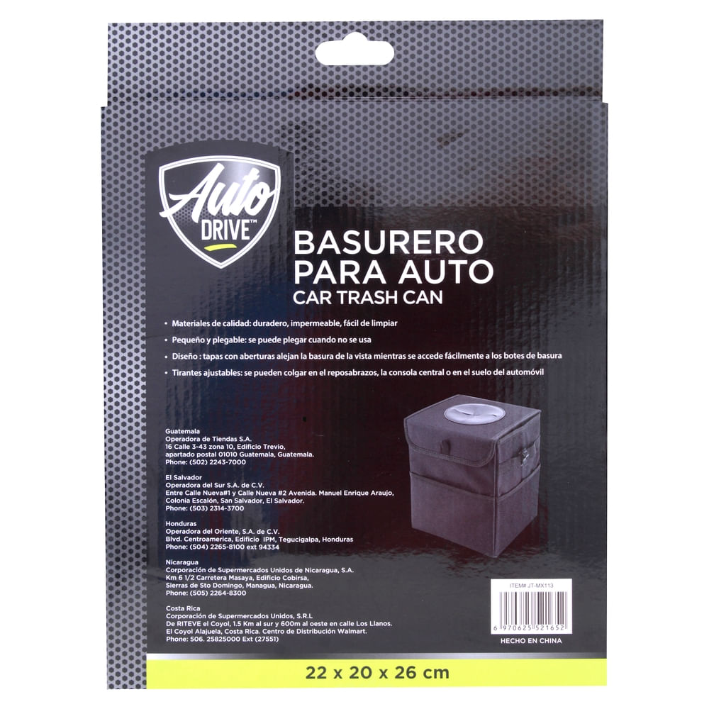 Comprar Bote De Basura Para Auto Auto Drive | Walmart Costa Rica ...