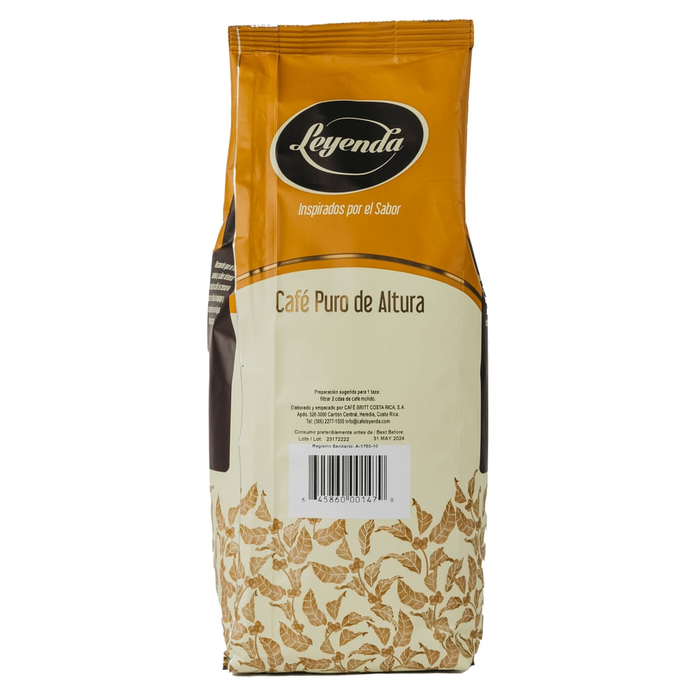 Comprar Café Puro Leyenda Clásico 500 g | Walmart Costa Rica - Walmart ...
