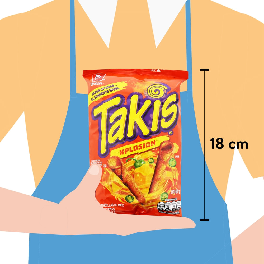 Comprar Snacks Takis Xplosion Tortillas de maíz Queso Chile - 68 g ...