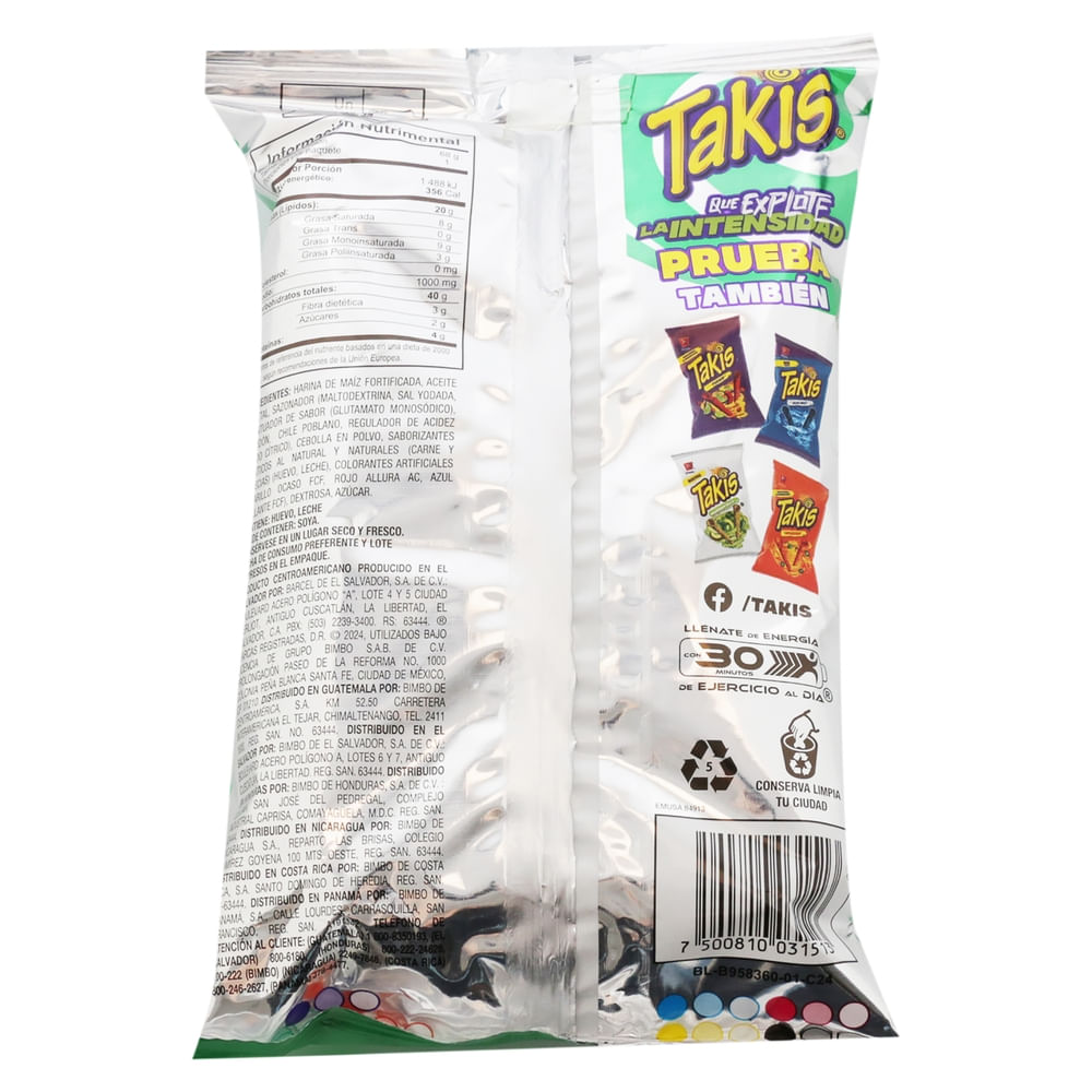 Comprar Tortillas Takis Original Sabor Taco - 68 g | Walmart Costa Rica ...