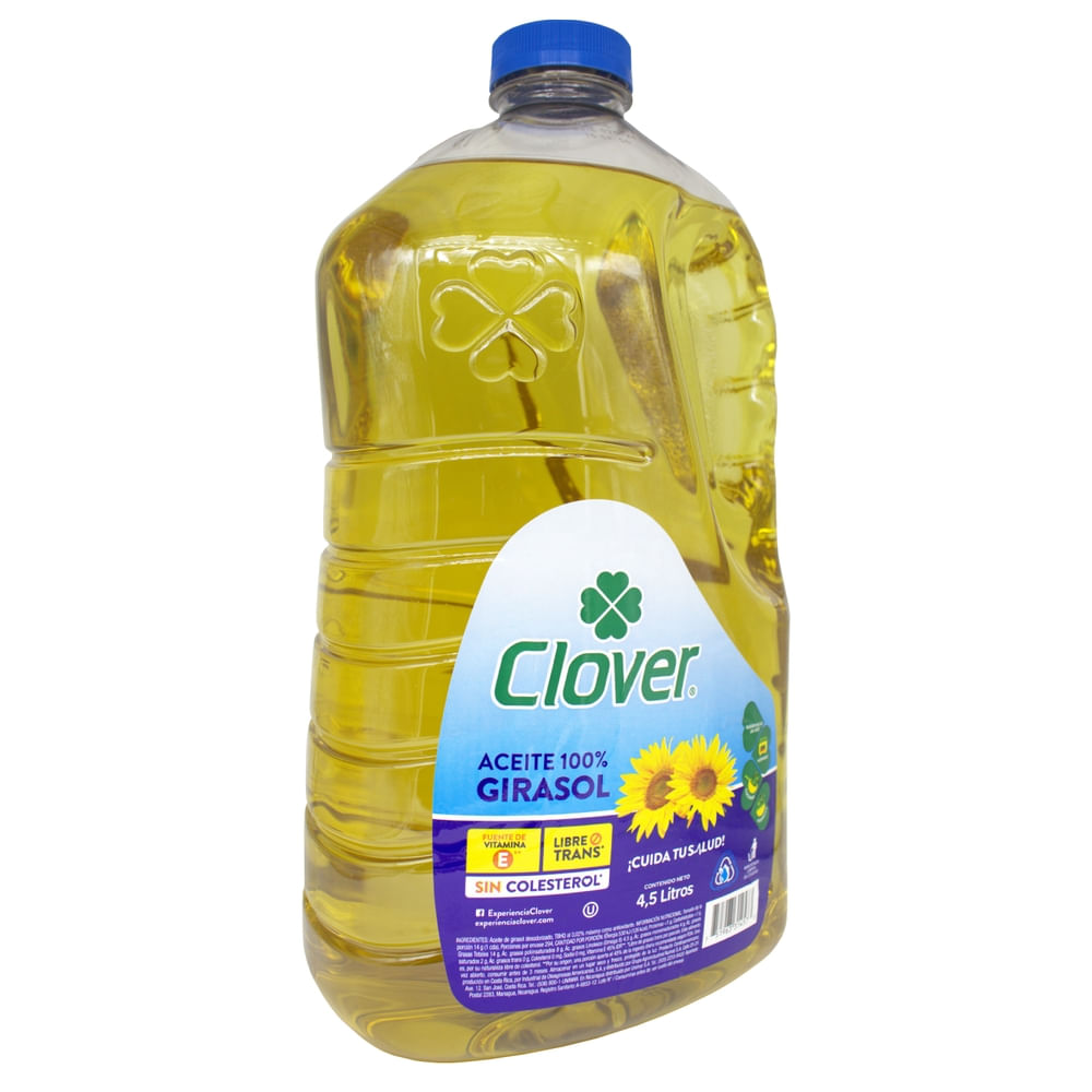 Aceite Clover De Girasol 4500ml - Walmart | Costa Rica