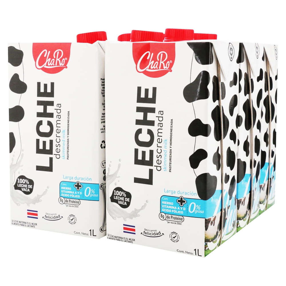 Comprar Leche Charo Descremada 6 Pack 6000ml | Walmart Costa Rica ...