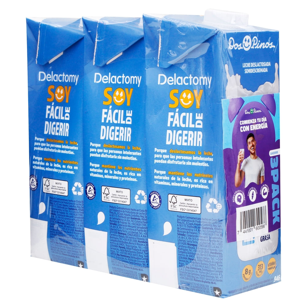 Comprar Leche Dos Pinos Líquida Delactomy 3 Pack - 946 ml | Walmart ...