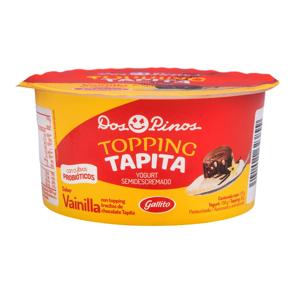 Comprar Yogurt Dos Pinos Tapita Vainilla Con Topping De Chocolate ...