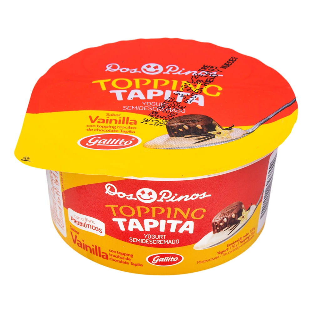 Comprar Yogurt Dos Pinos Tapita Vainilla Con Topping De Chocolate ...