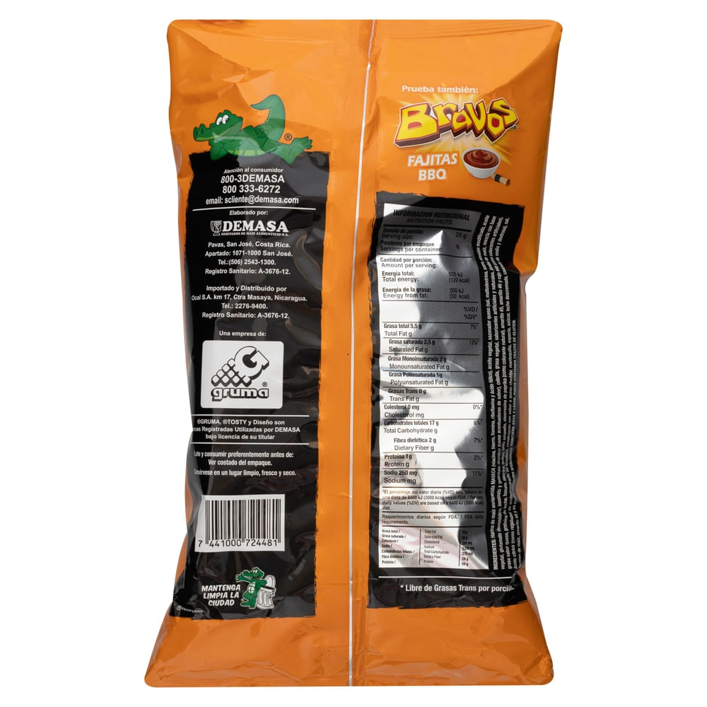 Comprar Snacks Marca Tosty, Bravos Con Queso -150gr | Walmart Costa ...