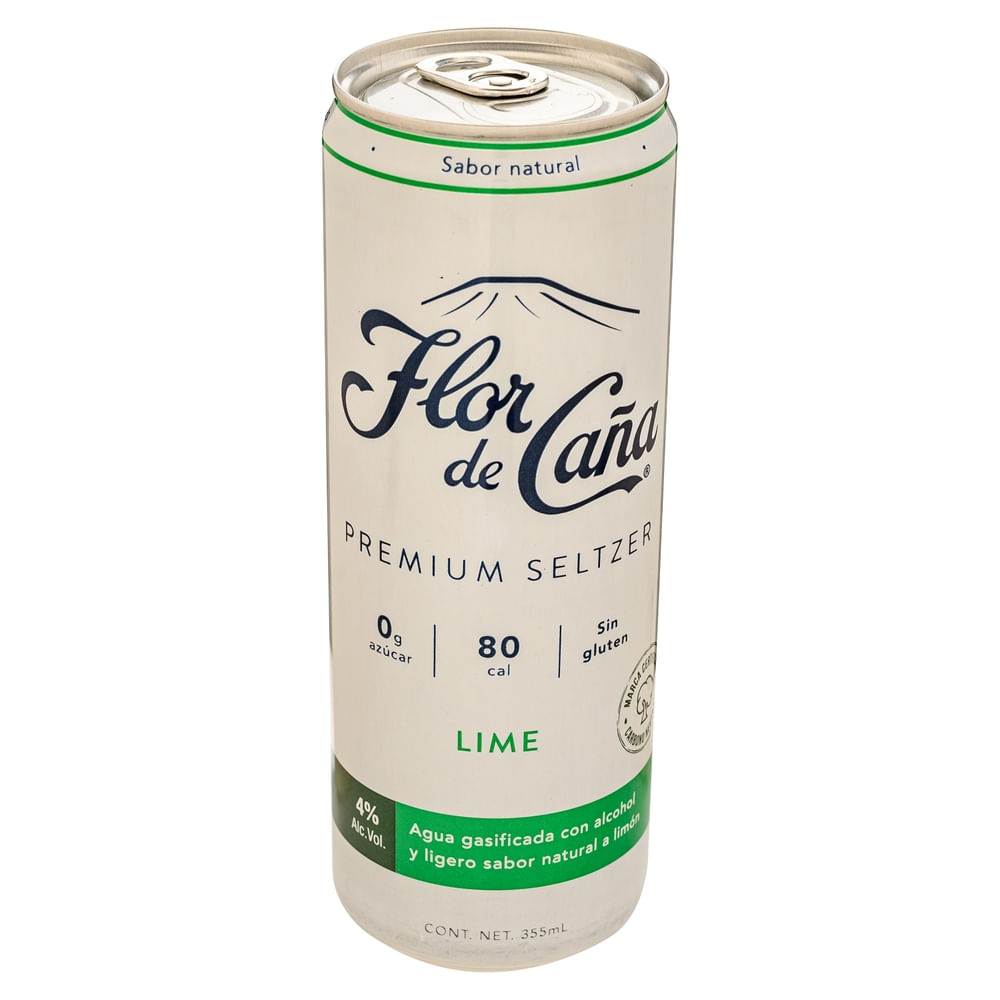 Comprar Bebida Alcohólica Flor de Caña Seltzer Premium Sabor Limón ...