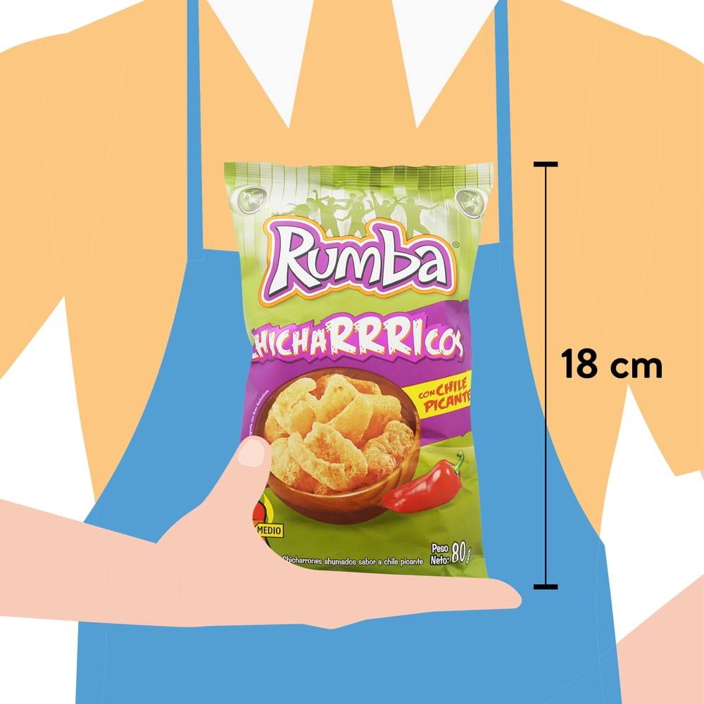 Comprar Chicharrón Rumba ahumados con chile picante - 80 g | Walmart ...