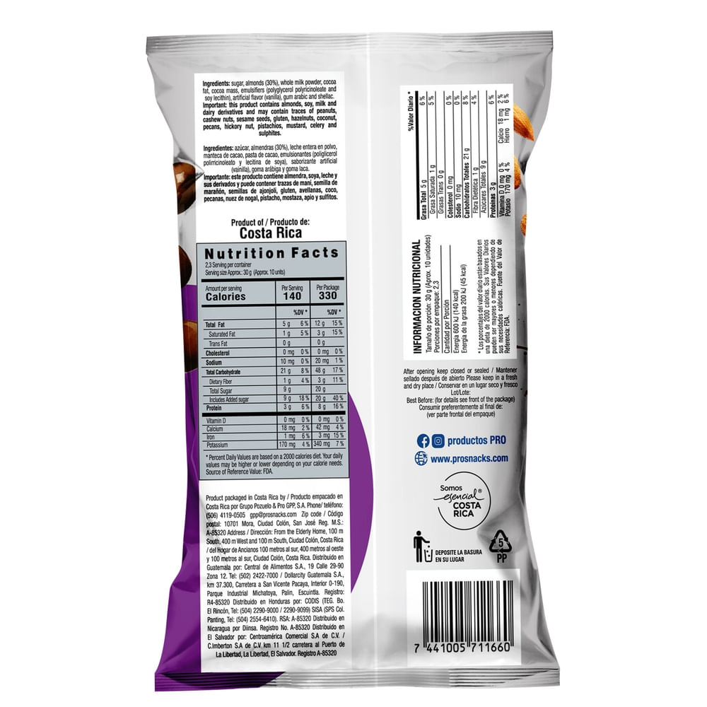 Comprar Semilla Pro Almendra chocolate claro -70 g | Walmart Costa Rica ...