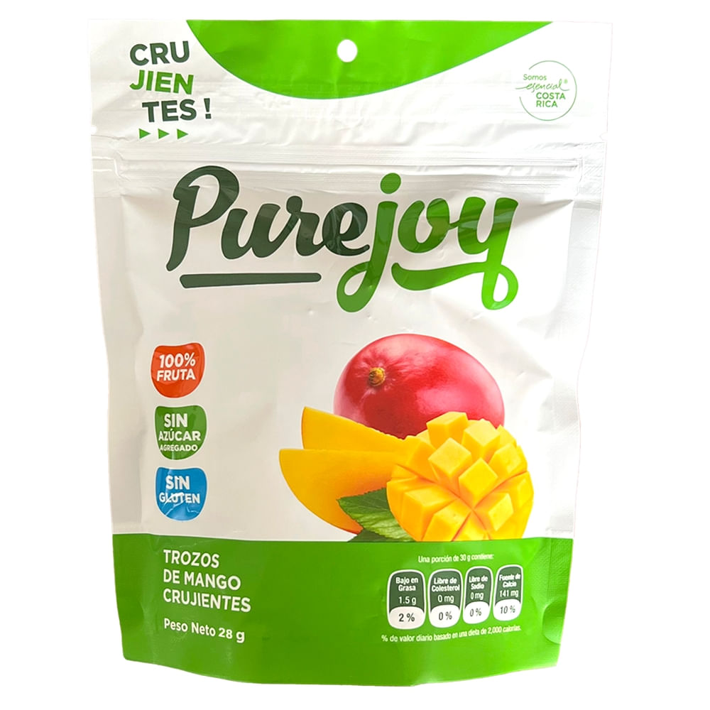 Comprar Trozos de Mango PureJoy Deshidratados Crujientes - 28 g ...