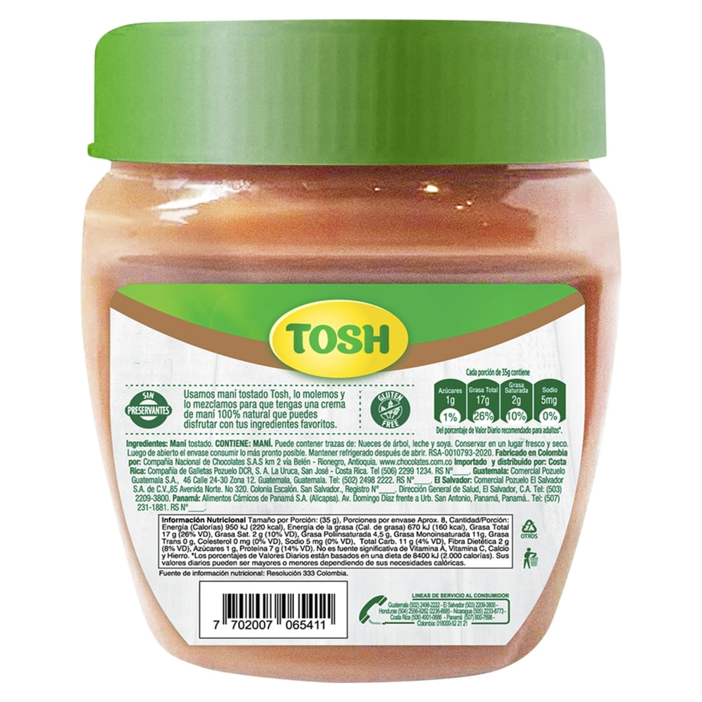 Comprar Crema Mani Tosh Untable - 300 g | Walmart Costa Rica - Walmart ...