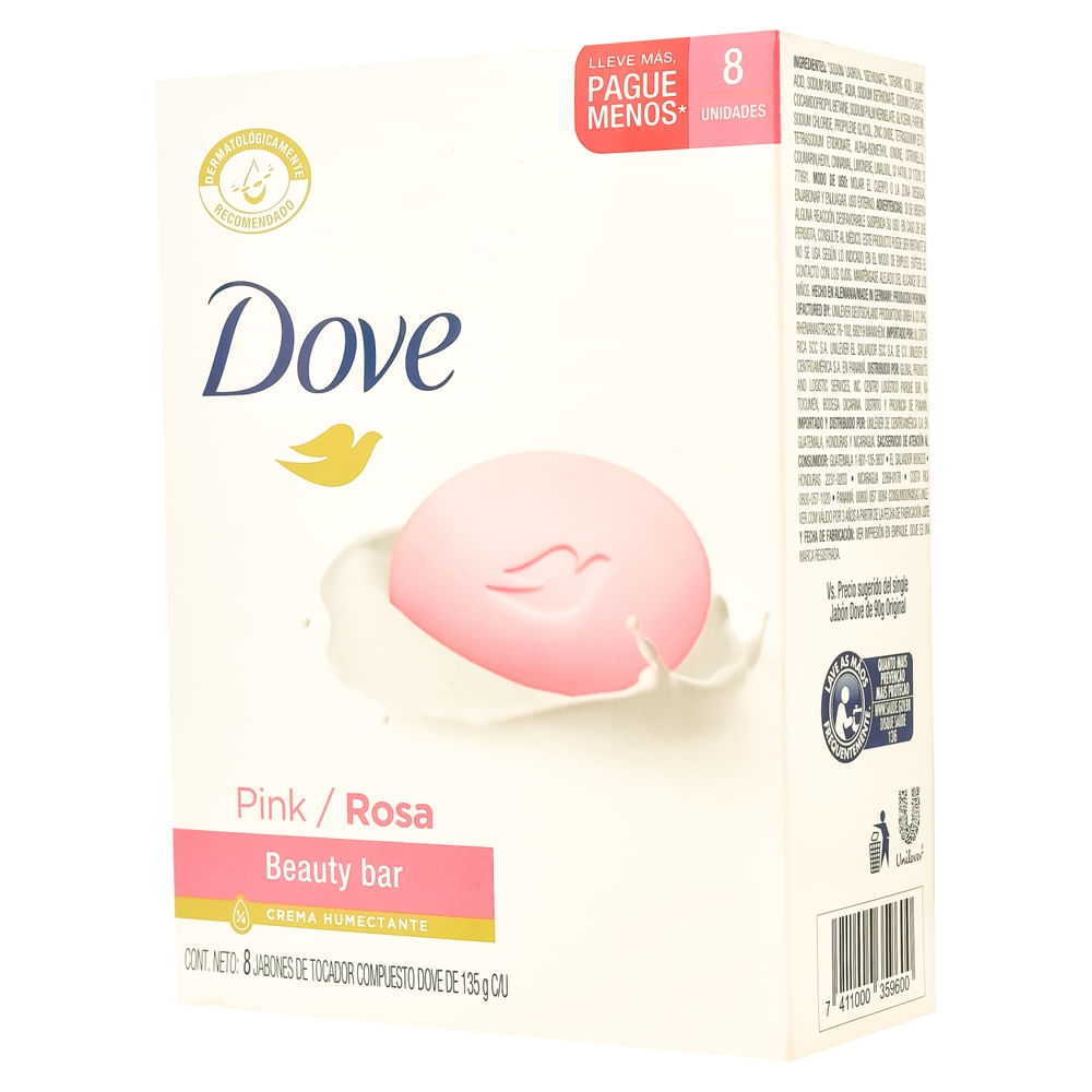 Comprar Jabón Dove Tocador Pink 8 pack - 135 g | Walmart Costa Rica ...
