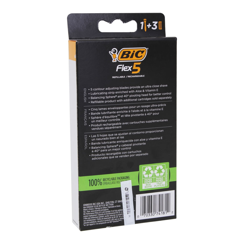 Comprar Bic Rasuradora Flexi 5 Hybrid Displ 6ea | Walmart Costa Rica ...