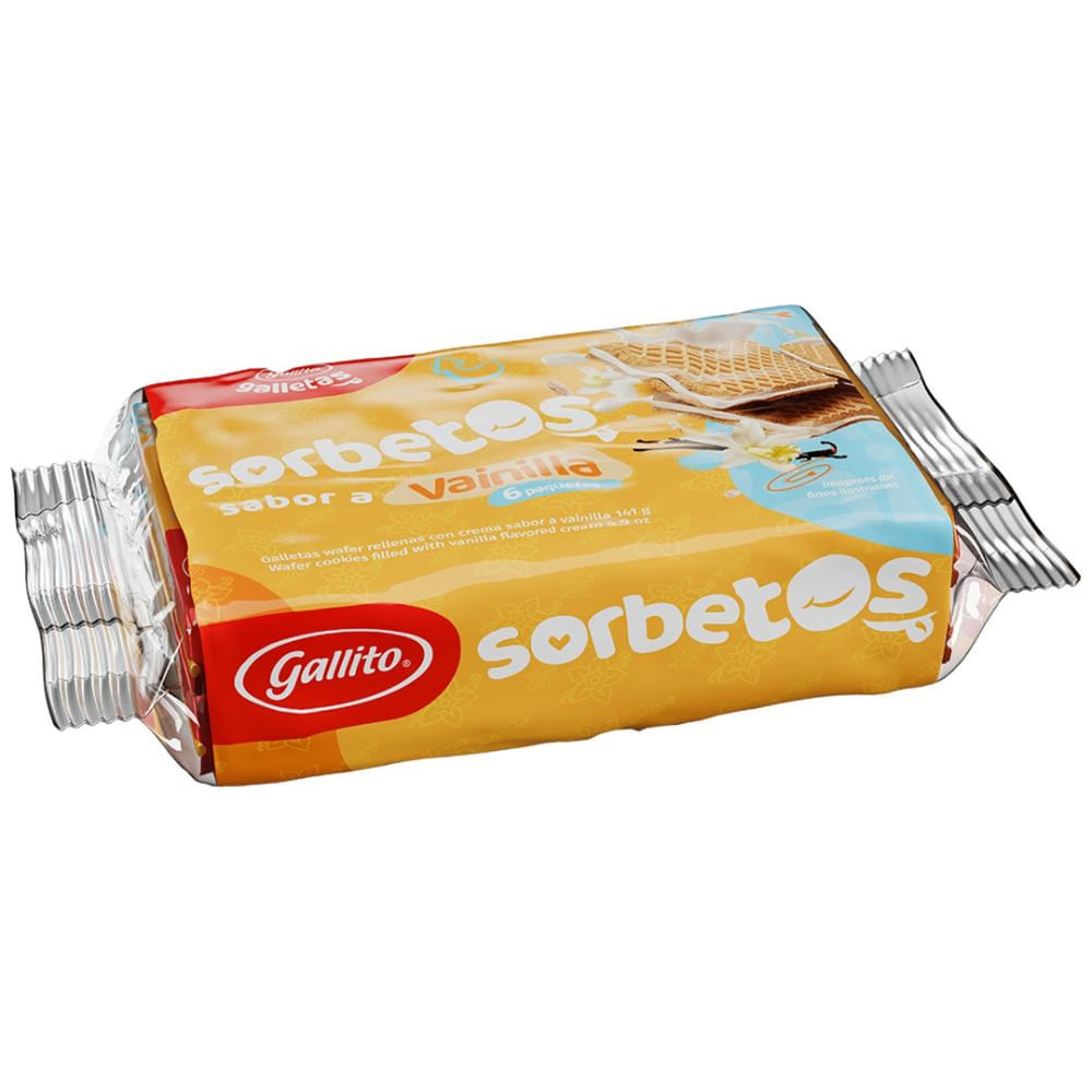 Sorbetos Gallito vainilla 6 uds - 141 g - Walmart | Costa Rica