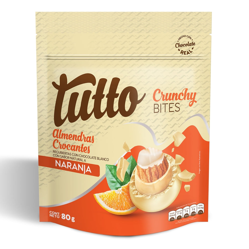 Comprar Chocolate blanco Tutto relleno de almendras crocantes con sabor ...