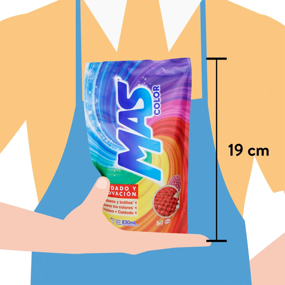 Comprar Detergente Líquido MAS Color -830ml | Walmart Costa Rica ...