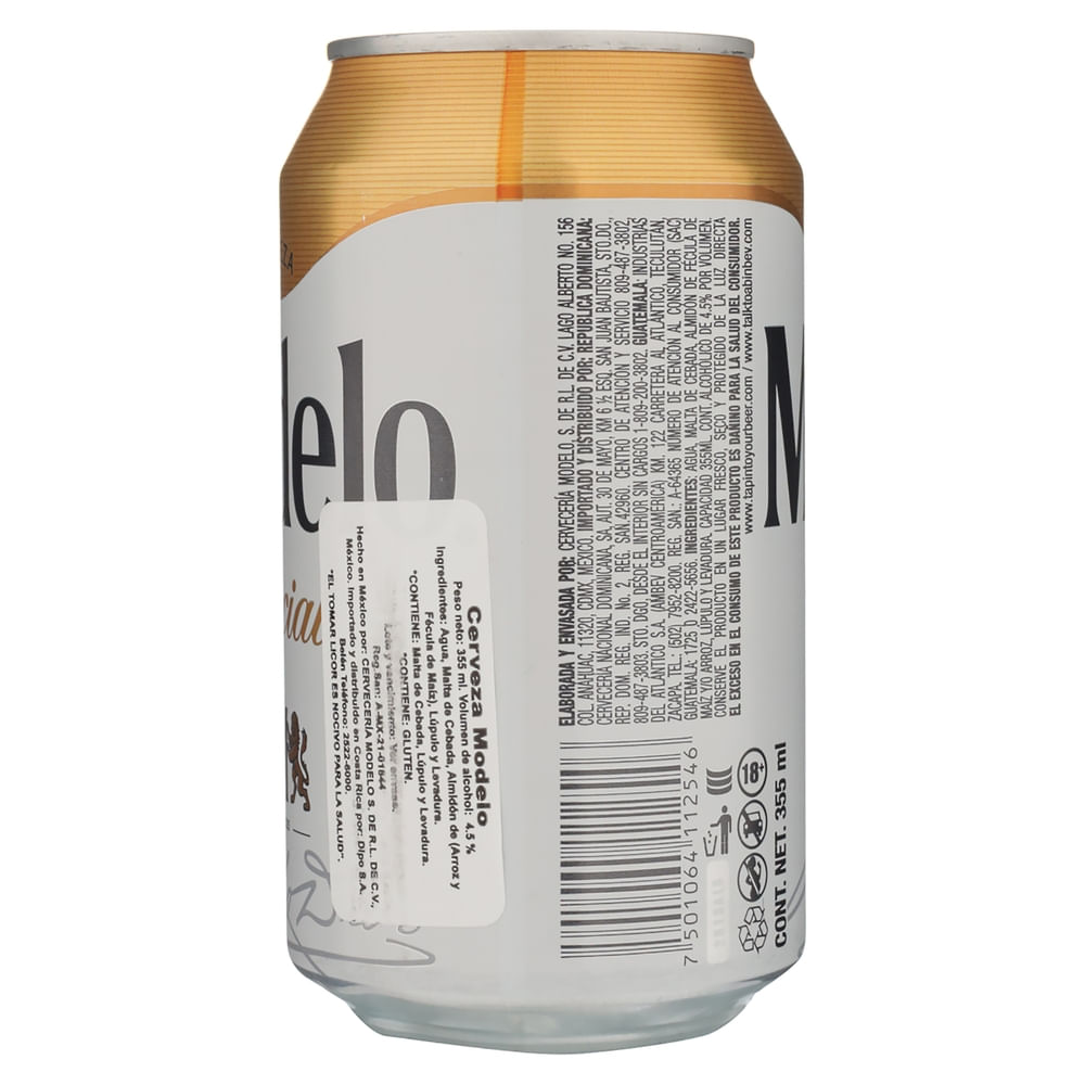 Comprar Cerveza Modelo Especial Lata - 355ml | Walmart Costa Rica ...