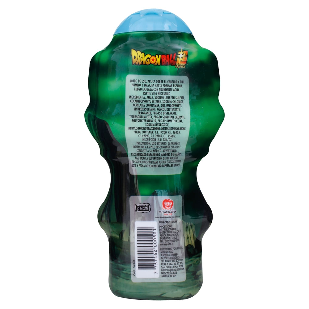 Comprar Shampoo 3 En 1 Dragon Ball Z 300 Ml Gela | Walmart Costa Rica ...