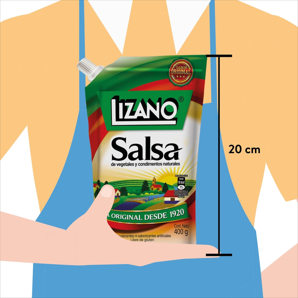 Comprar Salsa Lizano vegetales y condimentos naturales doypack - 400 g ...