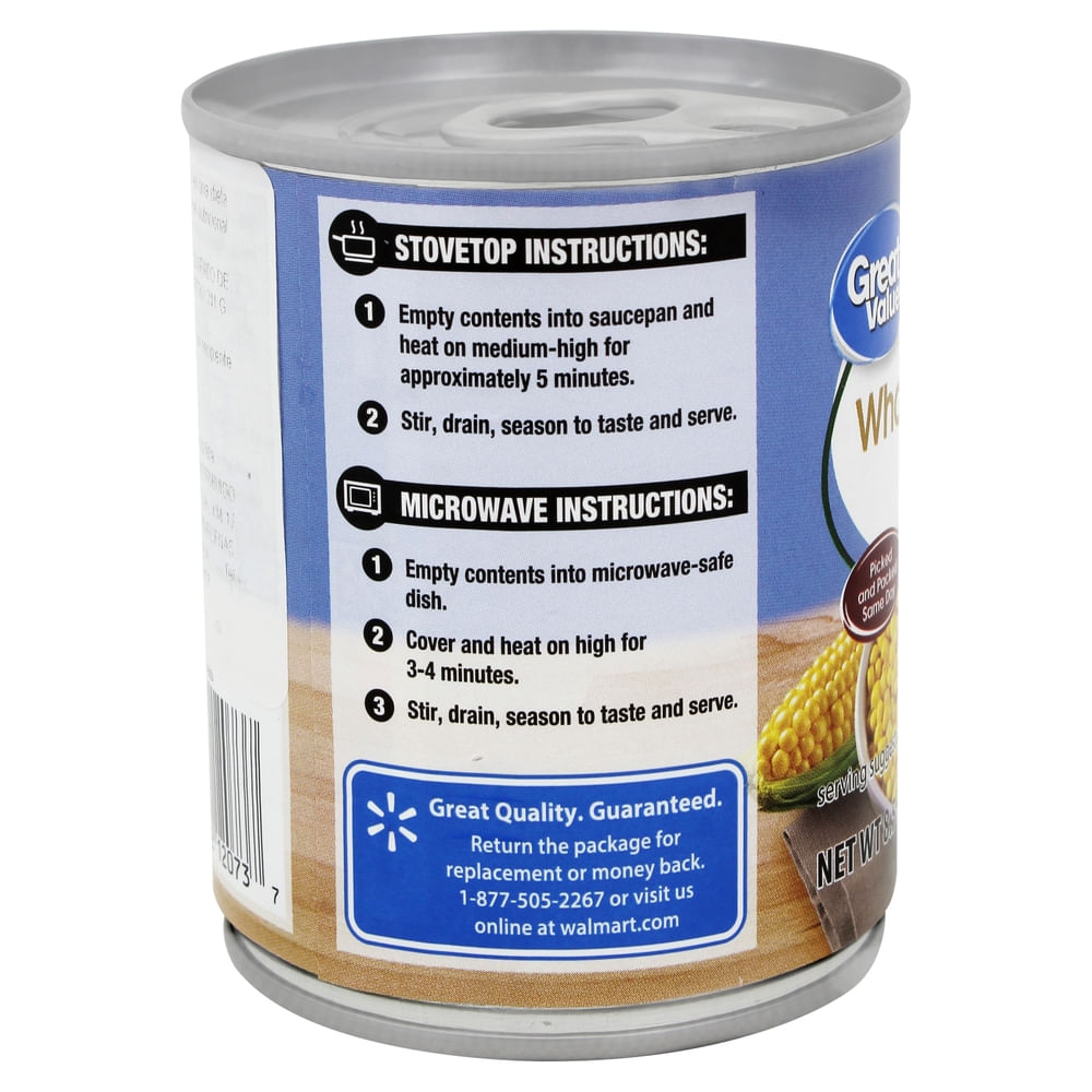 Comprar Maíz Dulce Great Value Grano Entero - 241 g | Walmart Costa ...