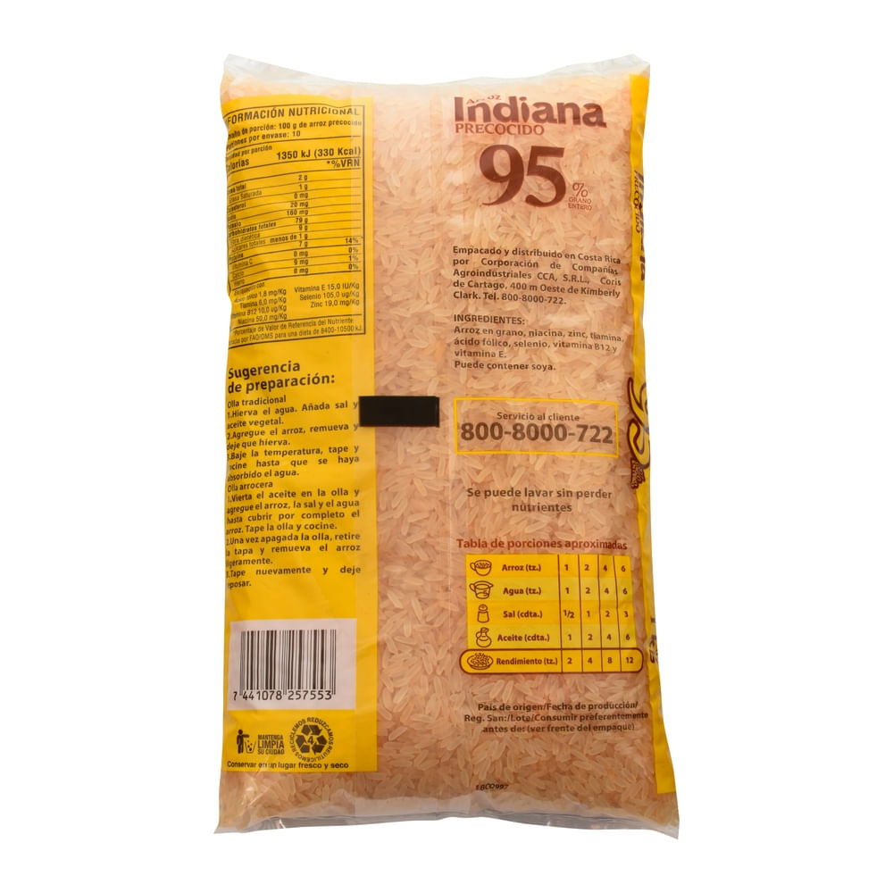 Comprar Arroz Indiana Precocido 95% Grano Entero - 1000 g | Walmart ...